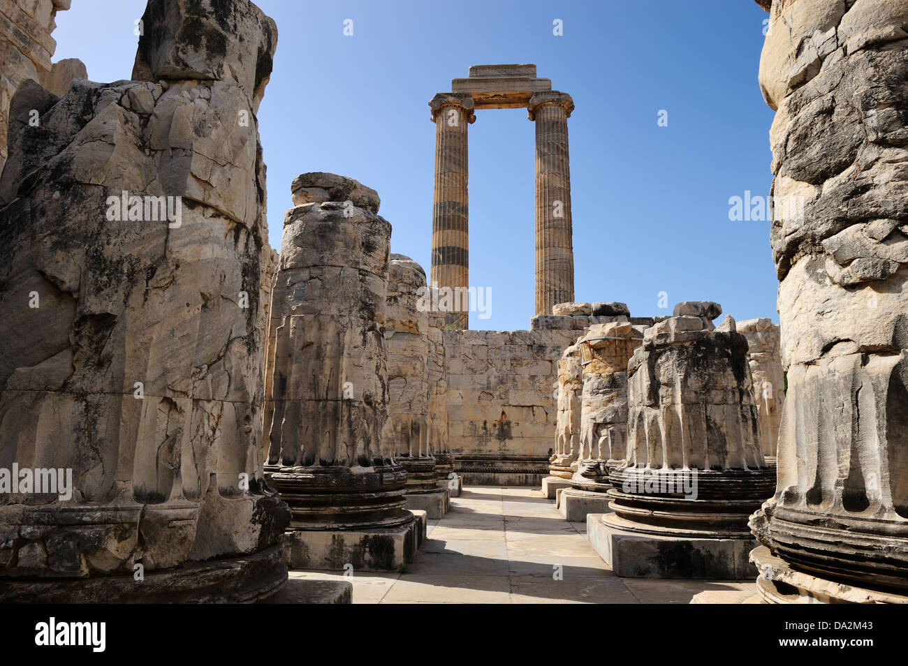 Temple of Apollo at Didyma (modern Didim), Aegean Coast, Turkey Stock ...
