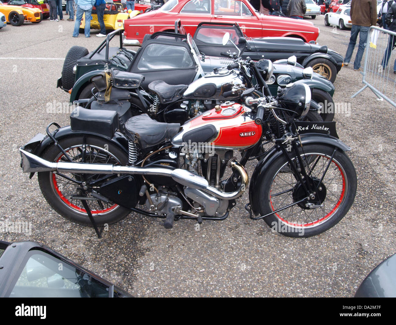 A photograph of the Ariel Red Hunter motorcycle showcased at the ...