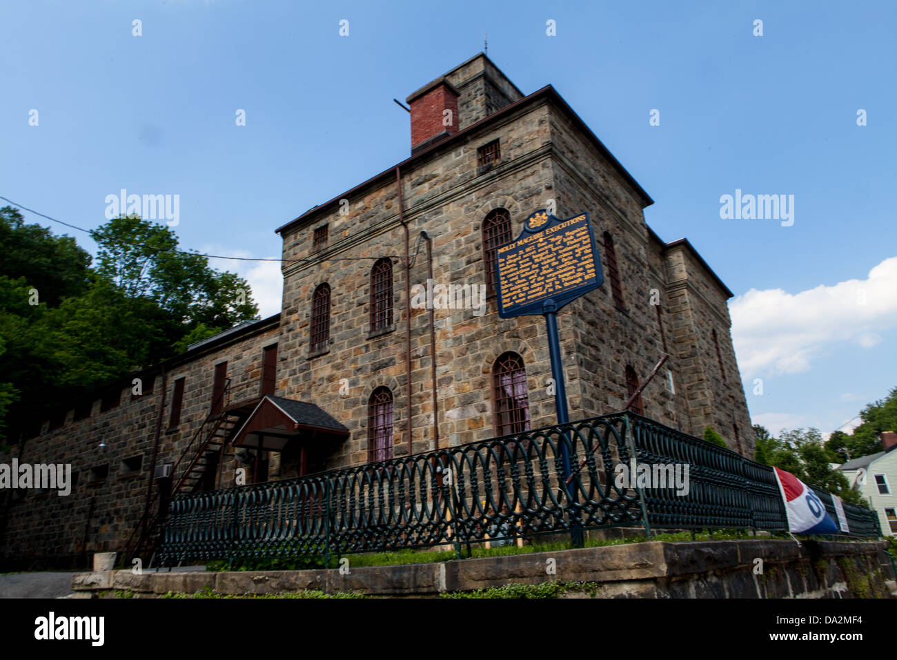 The Old Jail Museum in Jim Thorpe, PA, where seven Molly Maguires were ...
