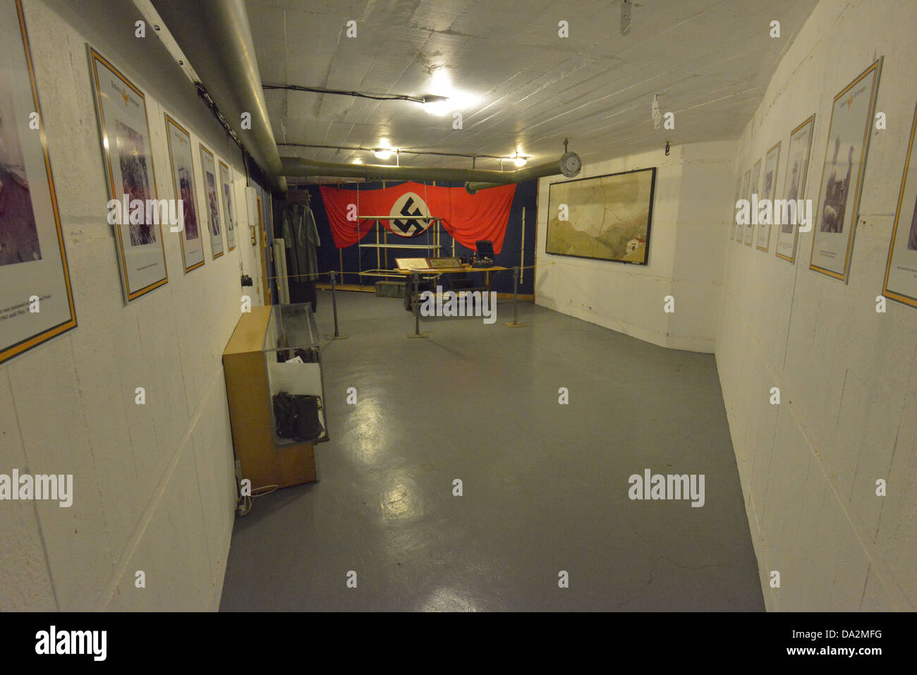 The world war two German bunker at Noirmont in Jersey, The Channel ...