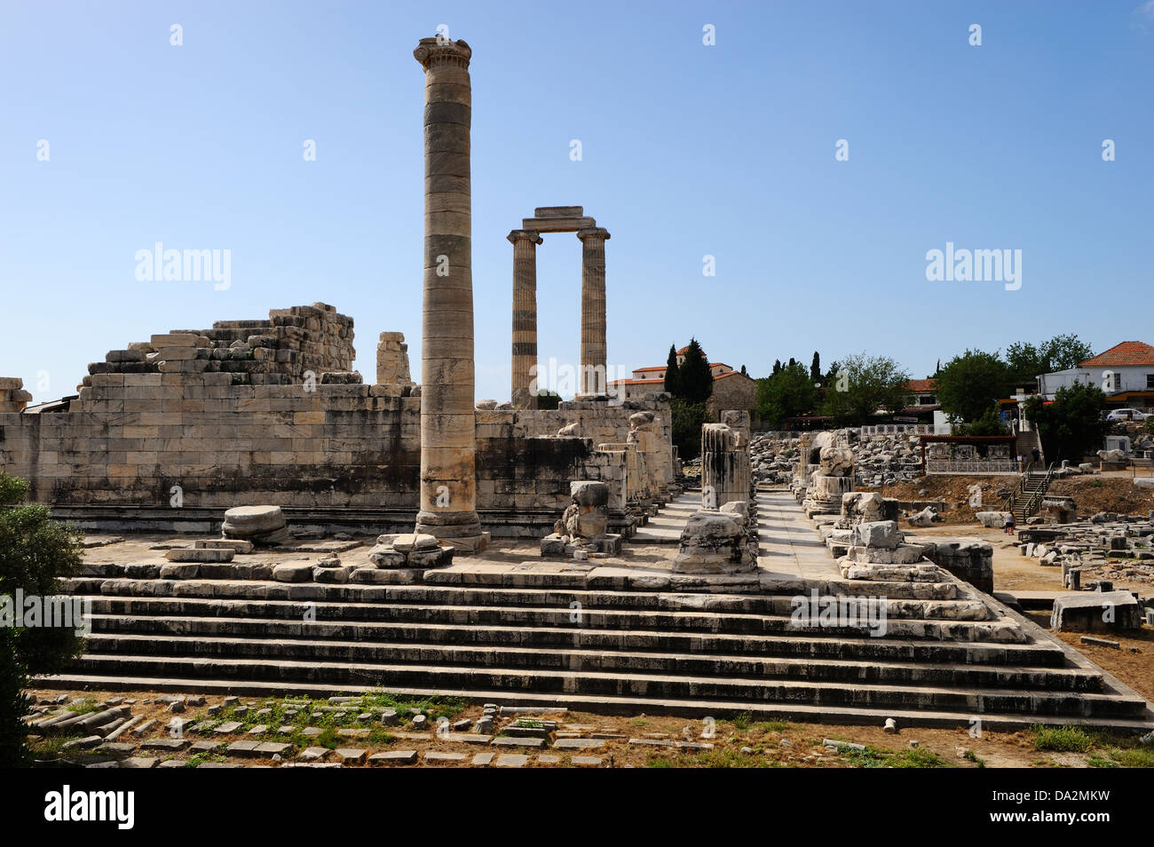 Temple of Apollo at Didyma (modern Didim), Aegean Coast, Turkey Stock ...
