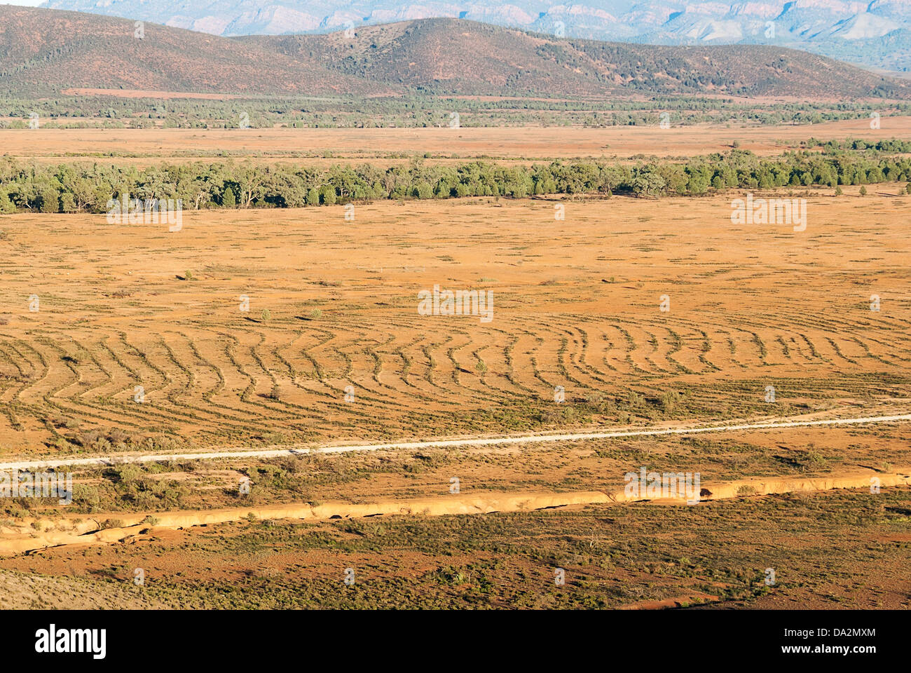 The ruggedly beautiful Flinders Ranges in the Australian outback Stock ...