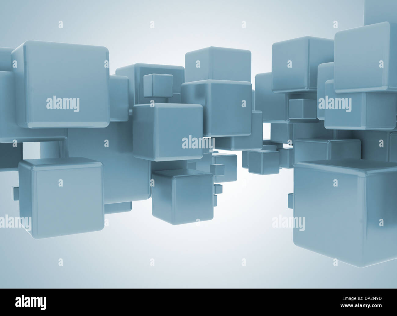3d cubes digital abstract illustration Stock Photo - Alamy