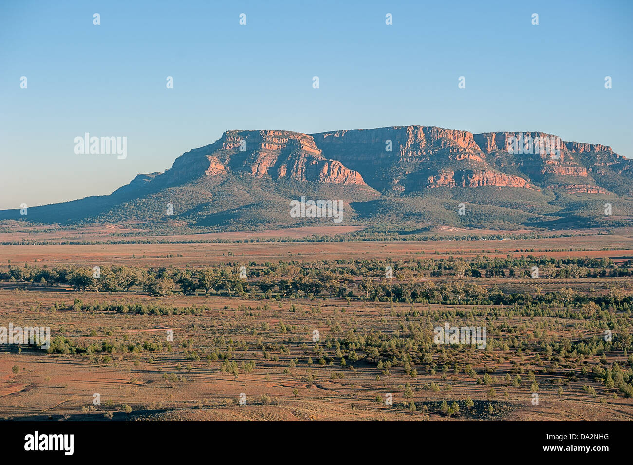 The ruggedly beautiful Flinders Ranges in the Australian outback Stock ...
