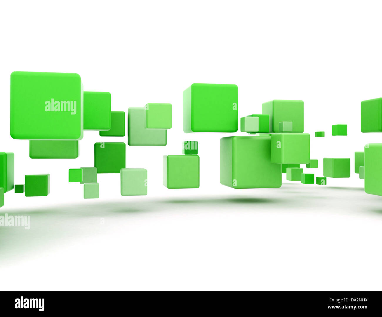 Group of 3d cubes on white background Stock Photo - Alamy