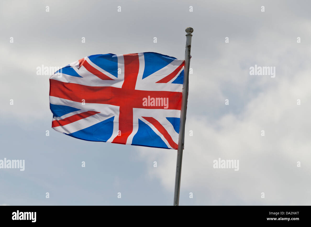 Union jack flag flapping in the wind hi-res stock photography and ...
