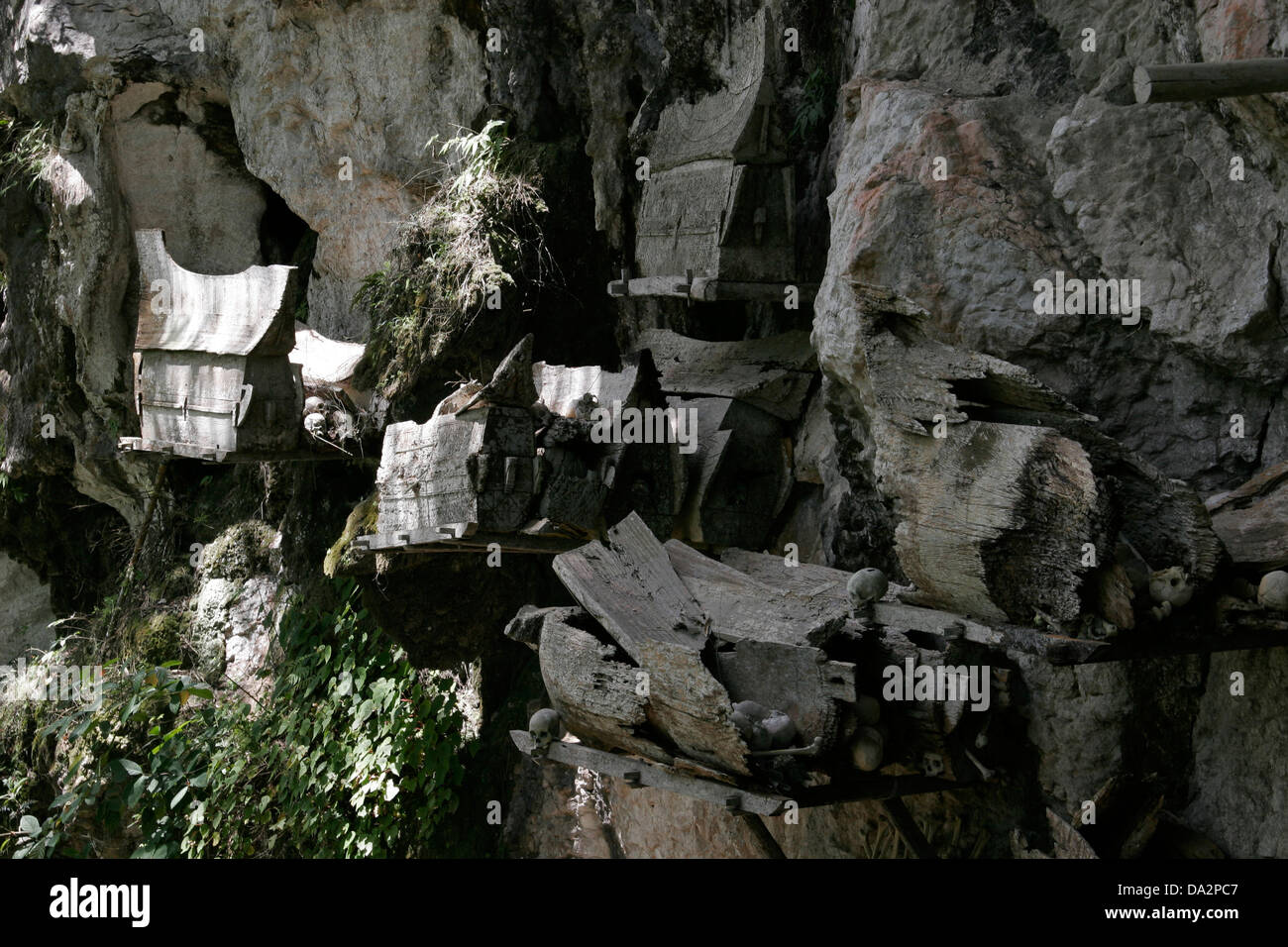 Coffins in cave cemetery in hi-res stock photography and images - Alamy