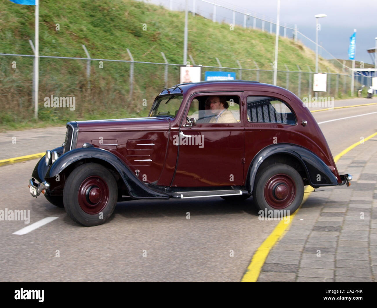 The 1935 Peugeot 201D, shown at the Nationaal Oldtimer Festival in ...