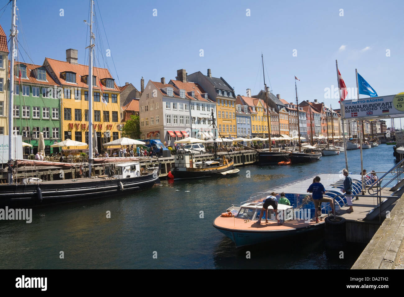 Copenhagen Denmark EU Colourful facades of buildings in Nyhavn 17thc ...