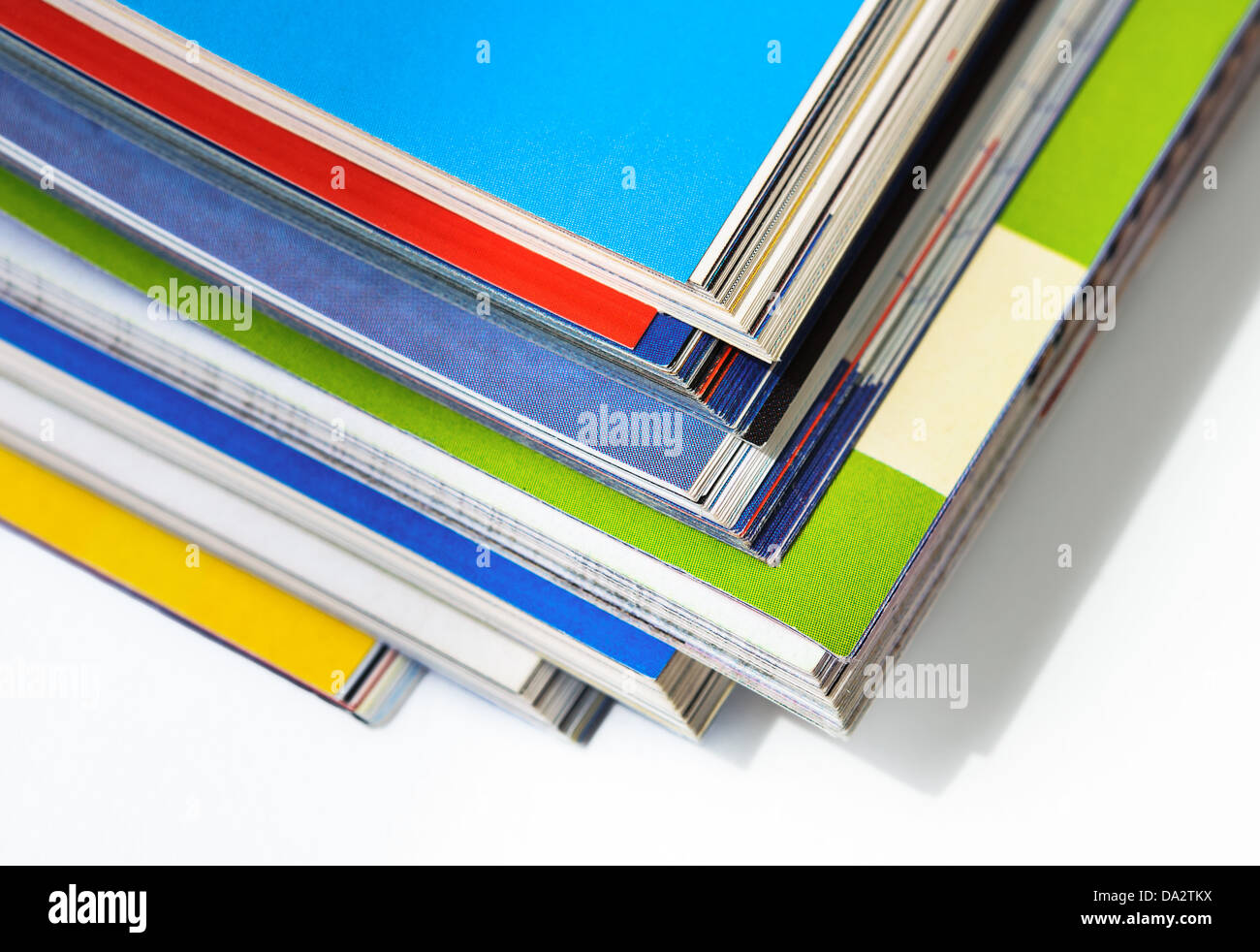 Pile of colorful magazines Stock Photo - Alamy