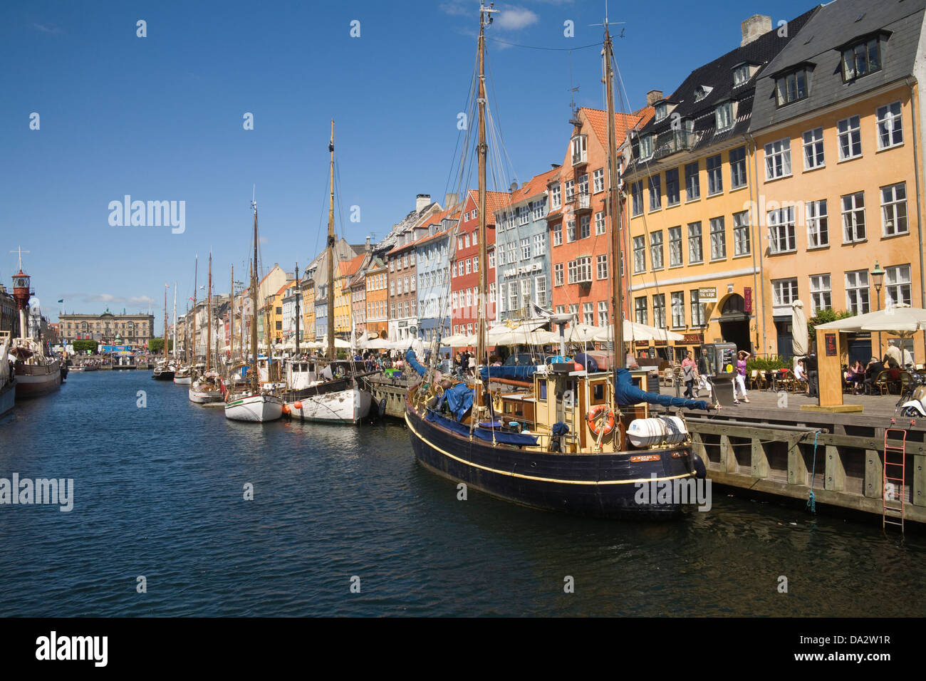 Copenhagen Denmark EU Colourful facades of buildings in Nyhavn 17thc ...
