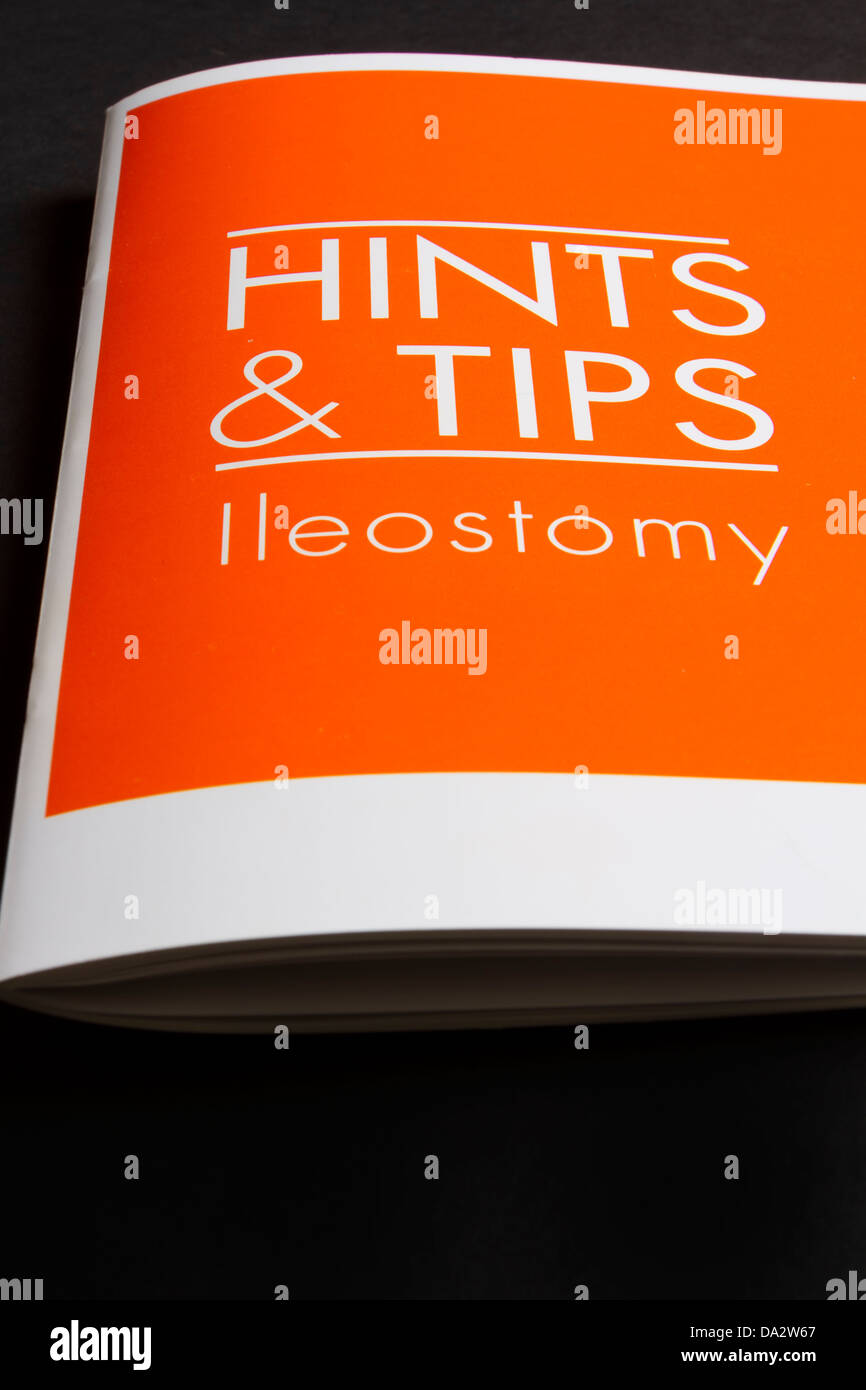 Booklet giving hints and tips to patients having recently undergone an ...