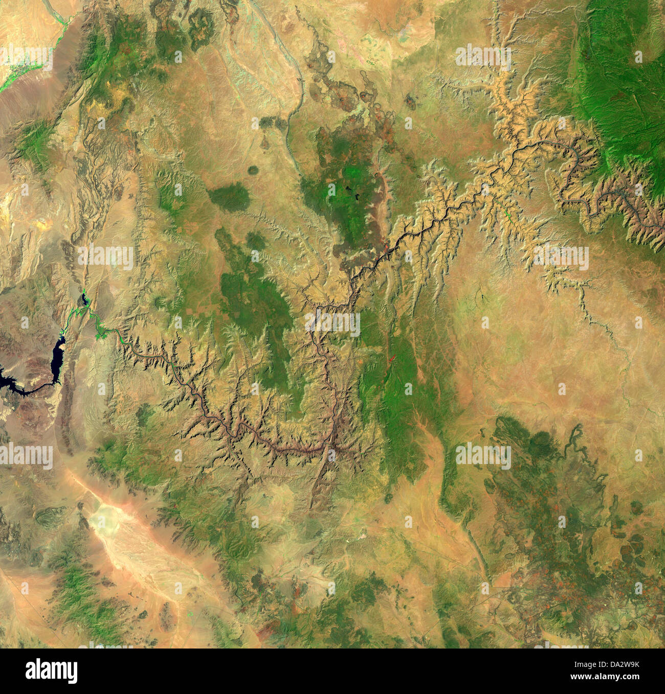 Grand Canyon Satellite image Stock Photo - Alamy