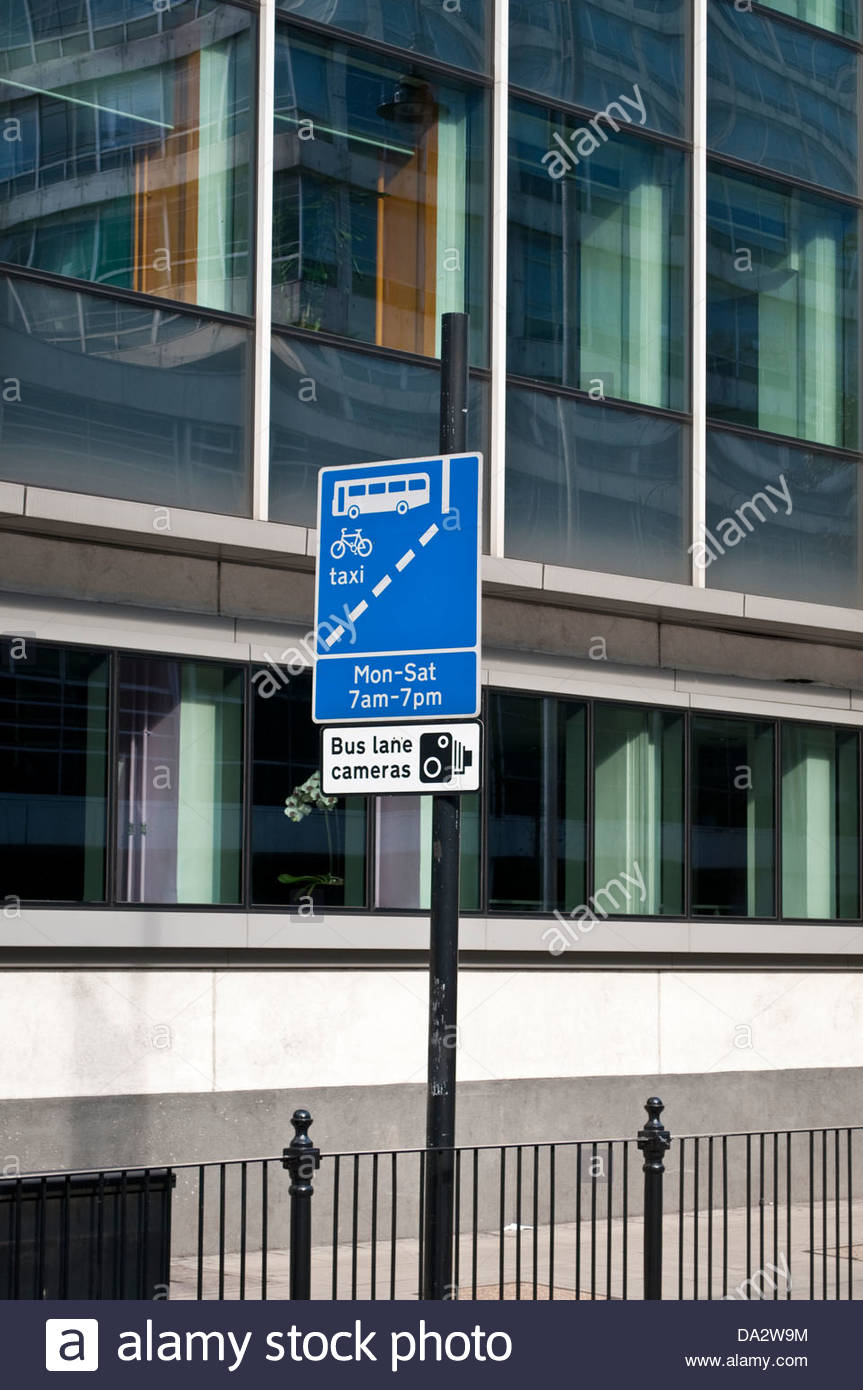 Bus Lane Sign High Resolution Stock Photography and Images - Alamy