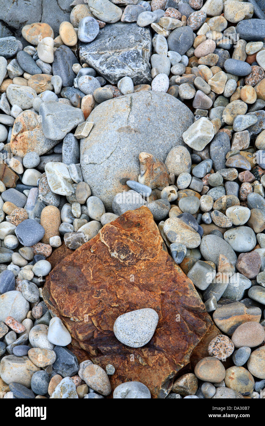 Pebbles at the beach (Acadia National Park, Maine Stock Photo - Alamy