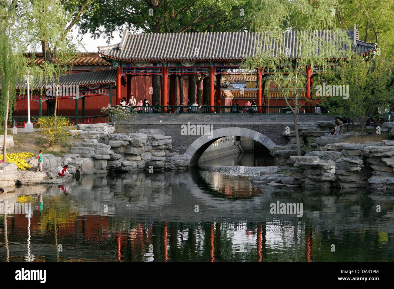 Traditional Chinese Pavilion in Zhongshan Park, Beijing, China Stock ...
