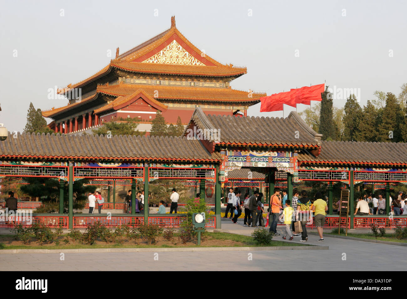 Gate of Heavenly Peace seen from Zhongshan Park, Beijing, China Stock ...