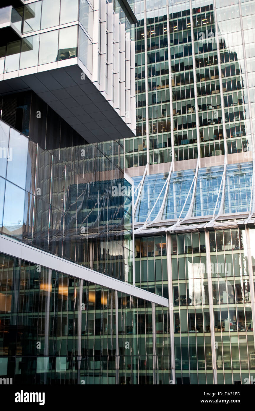 Modern glass architecture, City of London, UK Stock Photo - Alamy