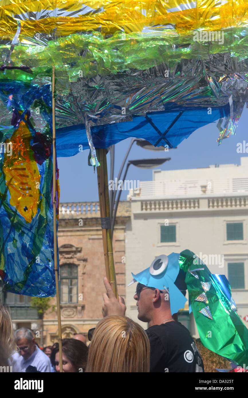 Large fish, Carnival, Valetta town, Malta Stock Photo - Alamy