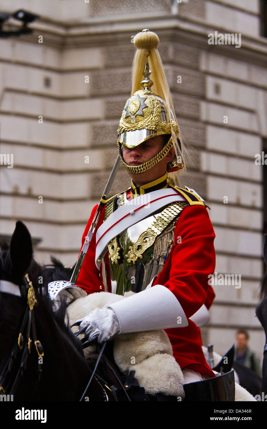 Life Guards of the Household cavalry-London Stock Photo - Alamy