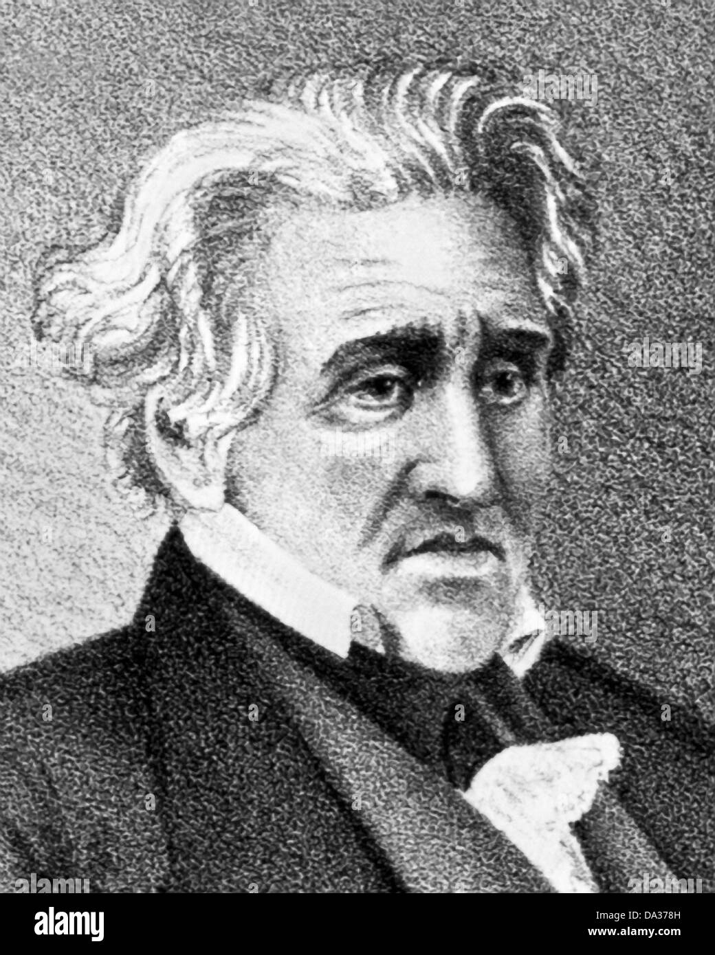 Vintage portrait of Andrew Jackson Stock Photo - Alamy