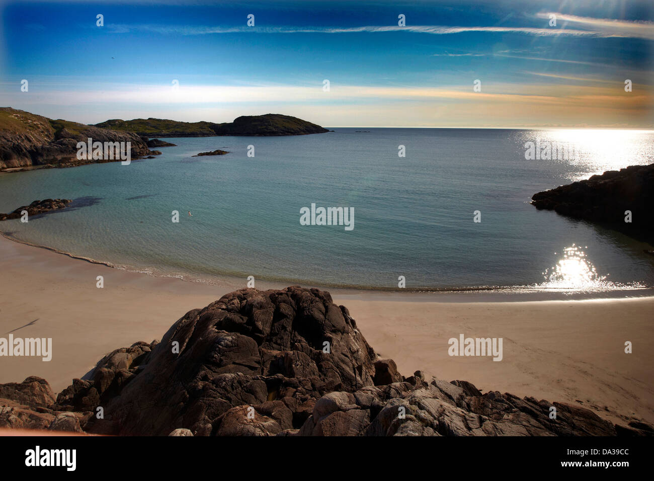 Achmelvich north coast 500 lochinver assynt hi-res stock photography ...