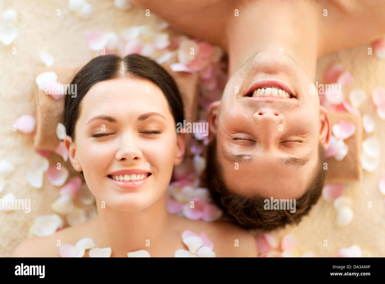 couple in spa Stock Photo - Alamy