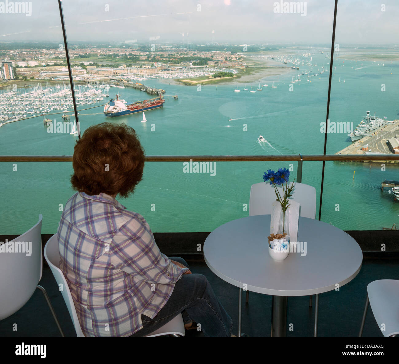 Cafe in clouds spinnaker tower hi-res stock photography and images - Alamy