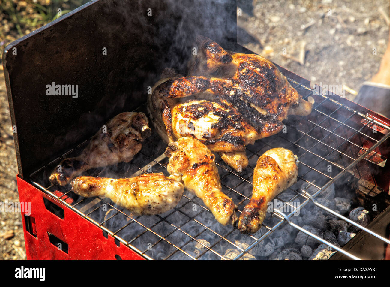 Grilled chicken fragrance Stock Photo - Alamy