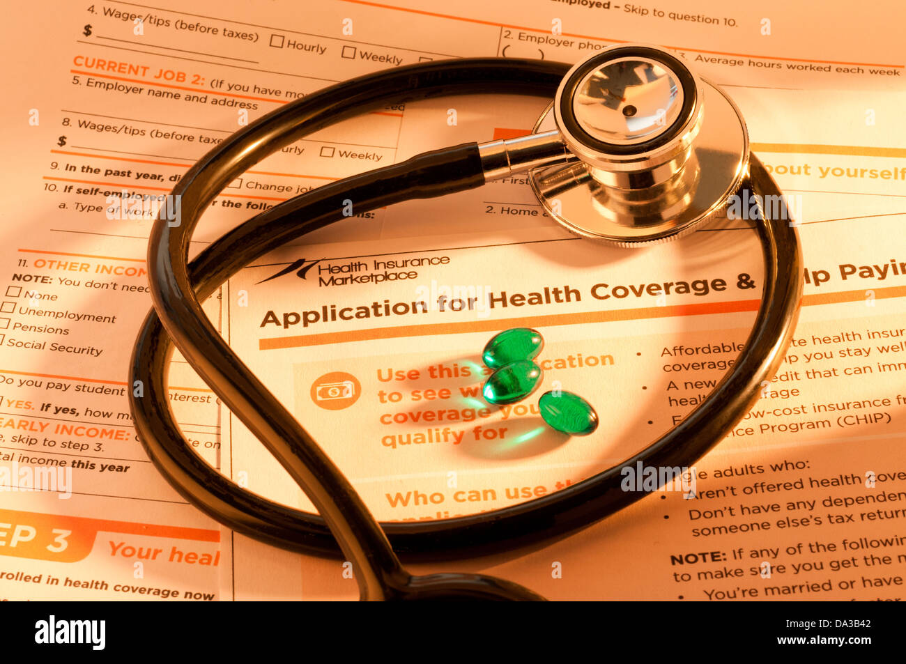 Healthcare insurance application Stock Photo - Alamy