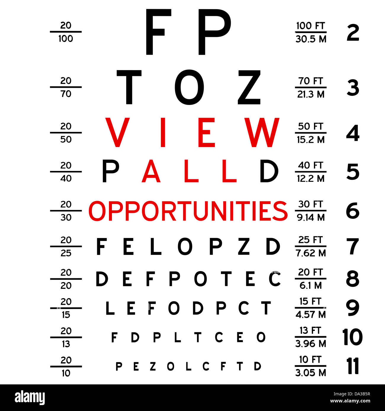 Abstract eye chart background design isolated on white Stock Photo - Alamy