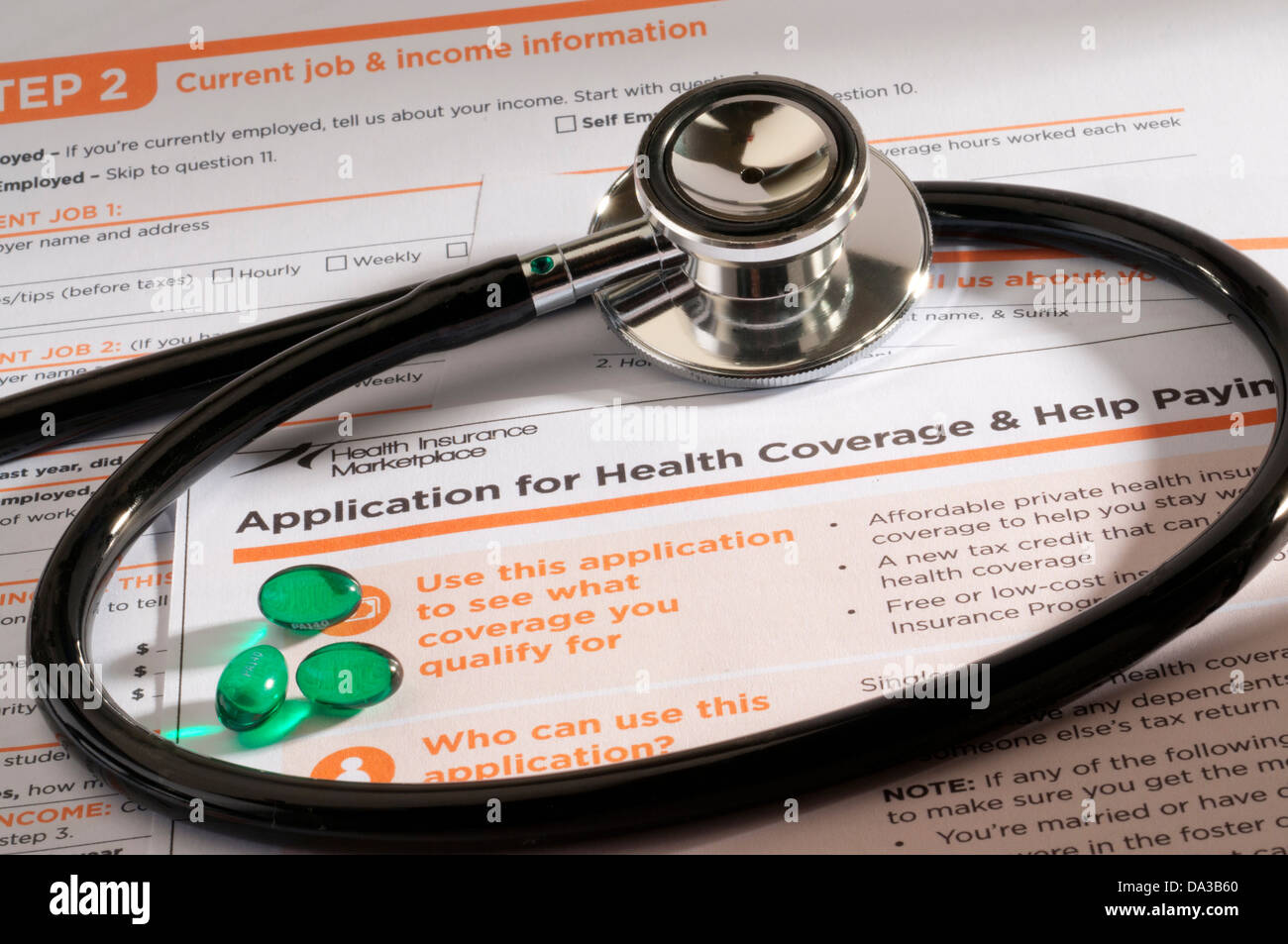 Healthcare insurance application Stock Photo - Alamy