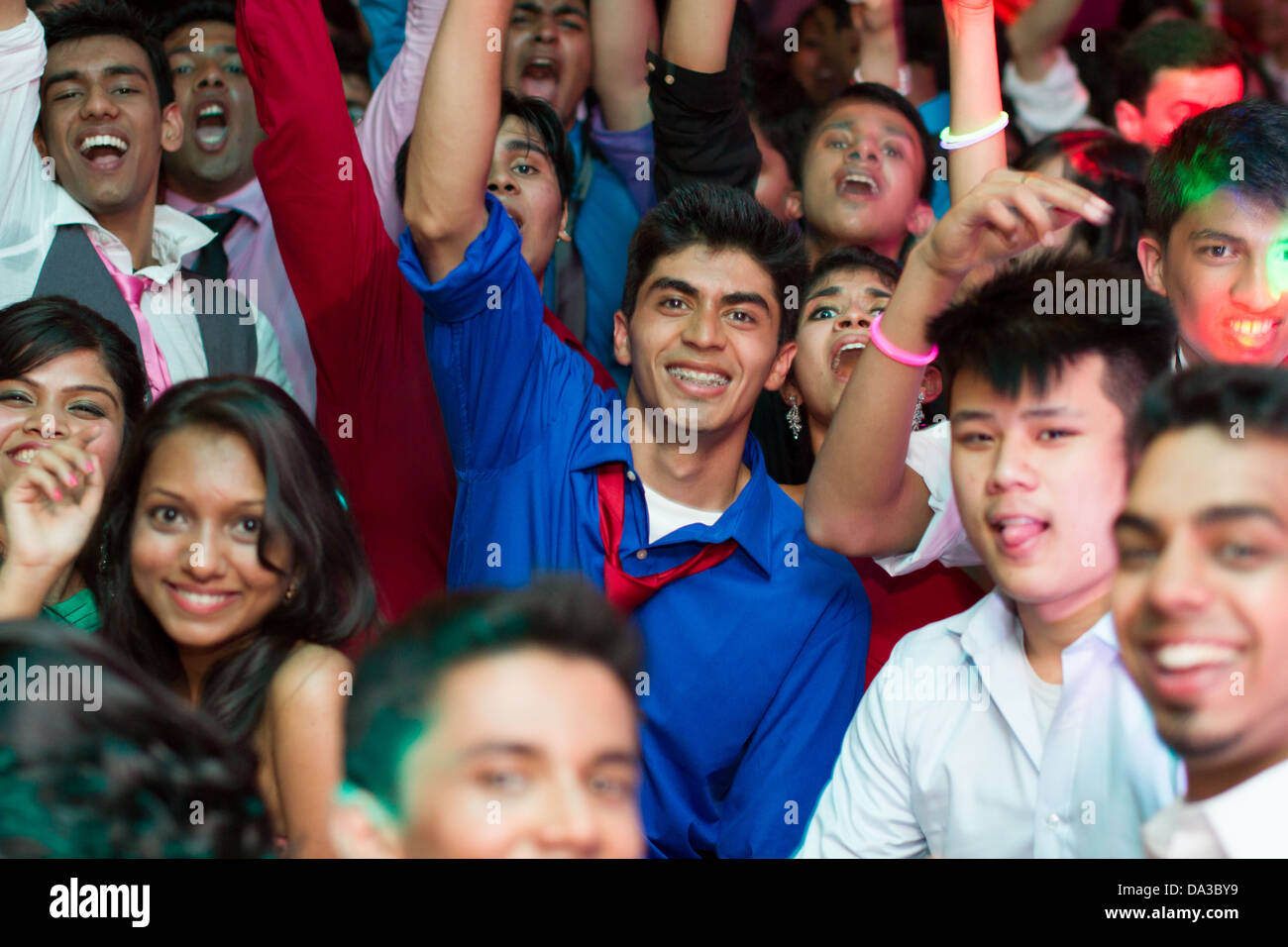 happy teenager smiling party prom night Stock Photo - Alamy