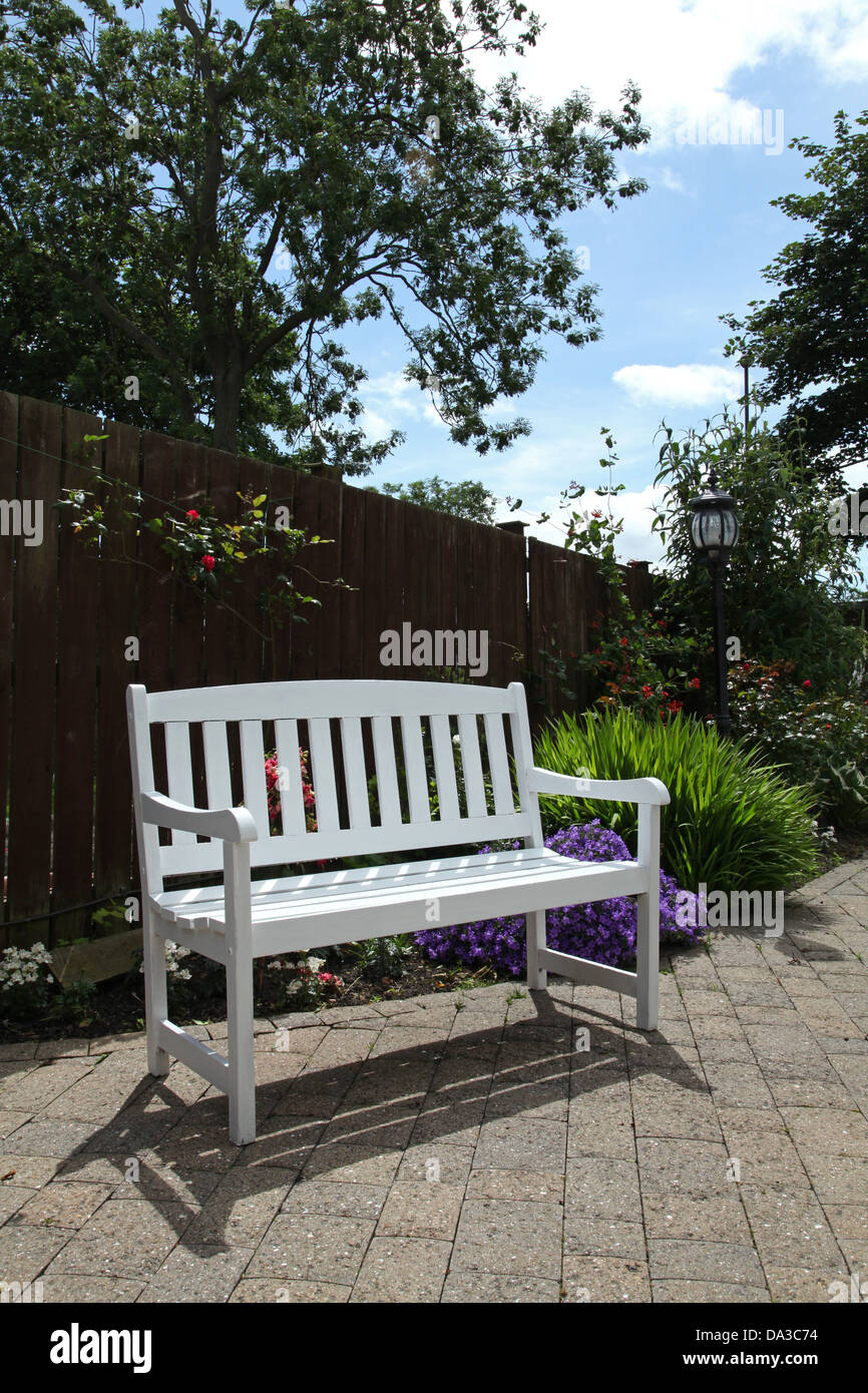 Garden Bench And Patio High Resolution Stock Photography and Images - Alamy
