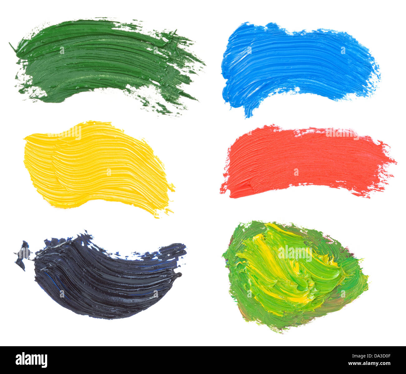 oil paint spot isolated on white background Stock Photo - Alamy