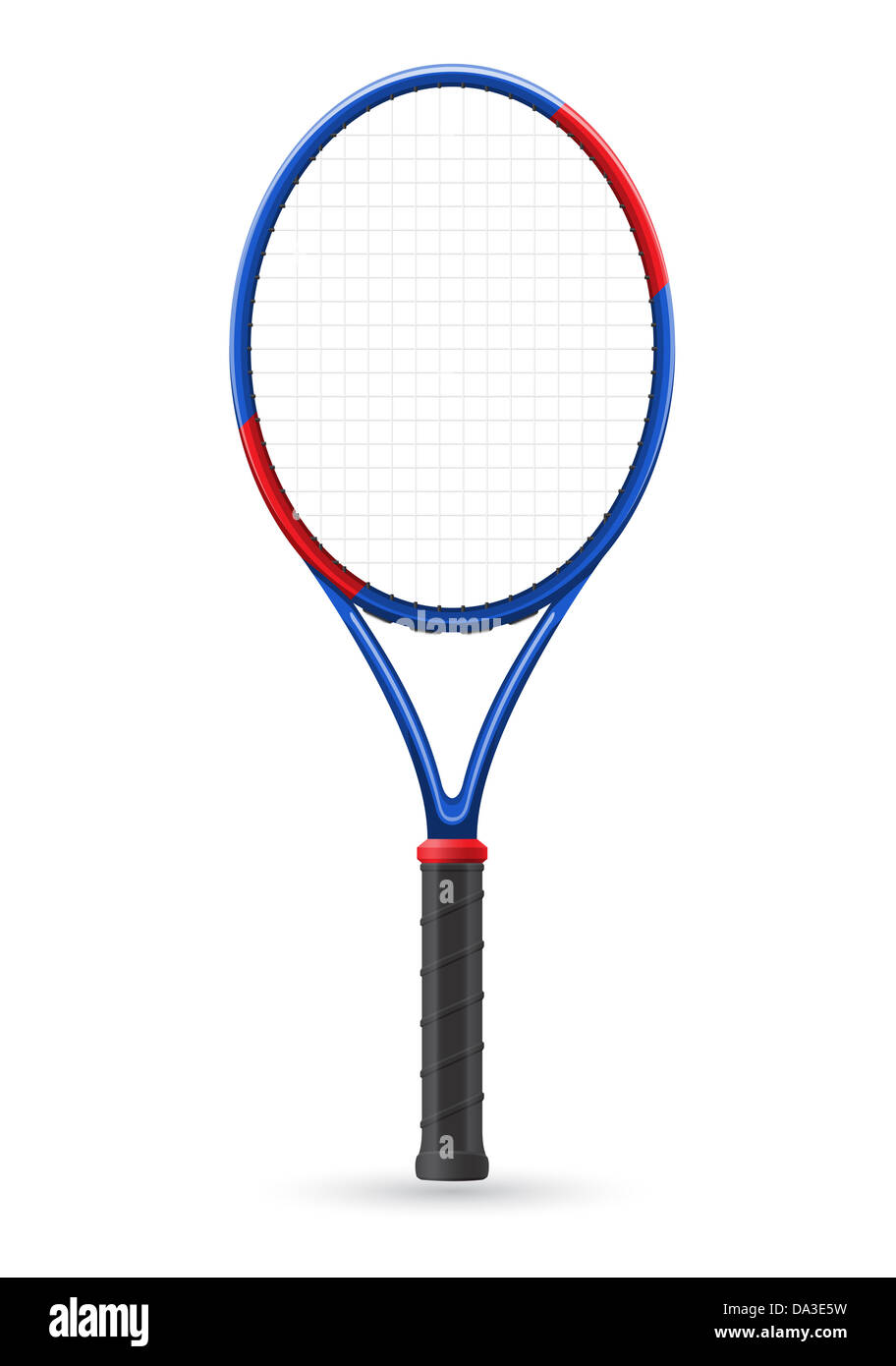 tennis racket illustration isolated on white background Stock Photo - Alamy