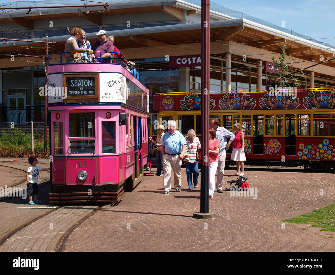 Seaton Tram, Devon, UK 2013 Stock Photo - Alamy