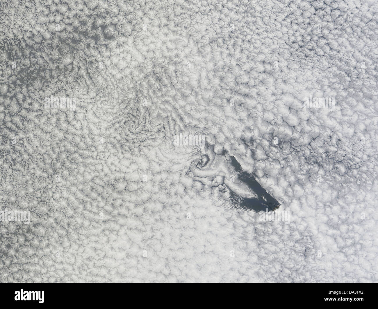 Weather Cloud Vortices Off Saint Helena Island by NASA's Terra ...