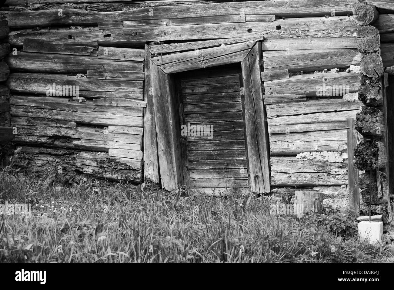 Oblique wooden door Stock Photo - Alamy