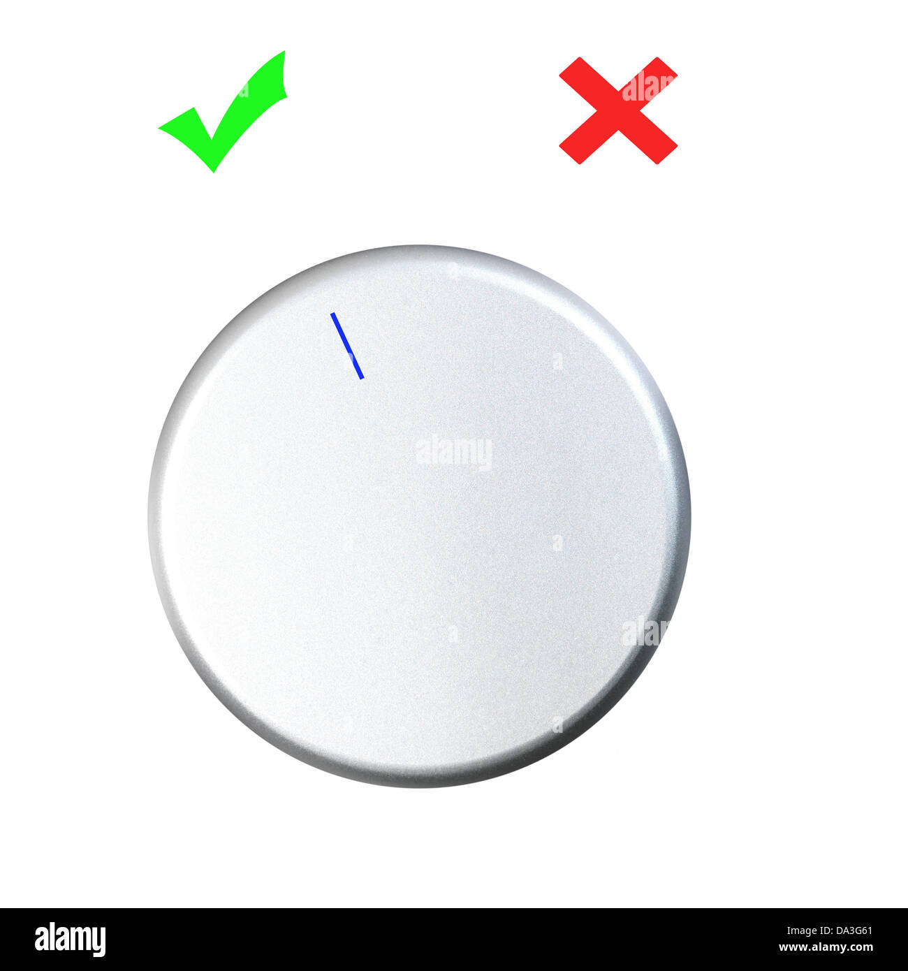 A control dial isolated against a white background Stock Photo - Alamy