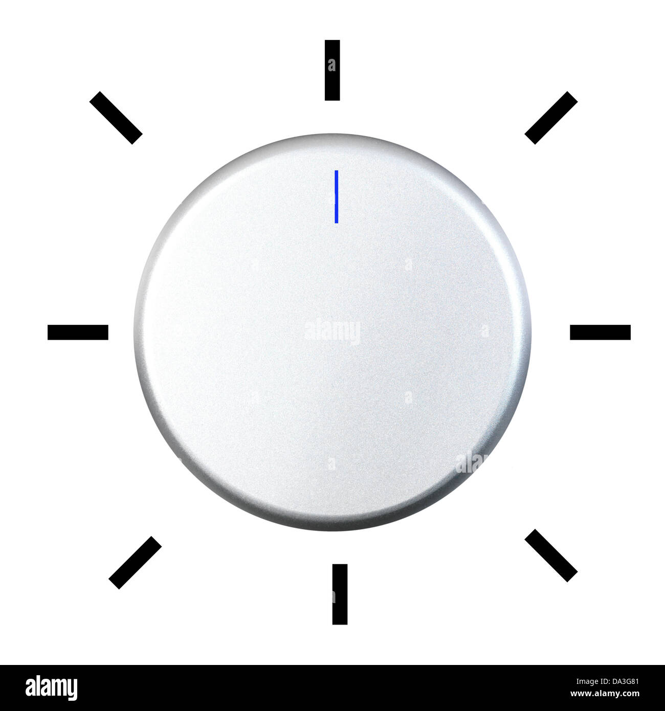 A control dial isolated against a white background Stock Photo - Alamy