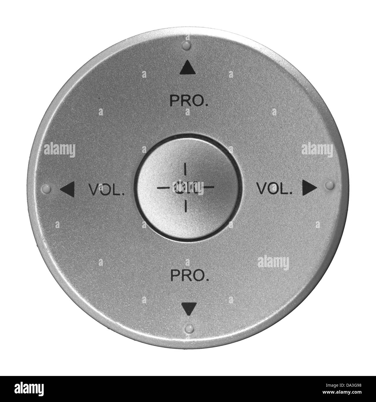 A control dial isolated against a white background Stock Photo - Alamy