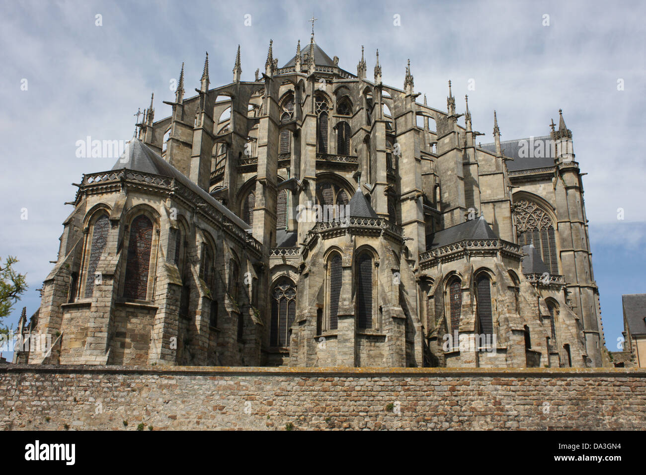 Le Mans cathedral Stock Photo - Alamy