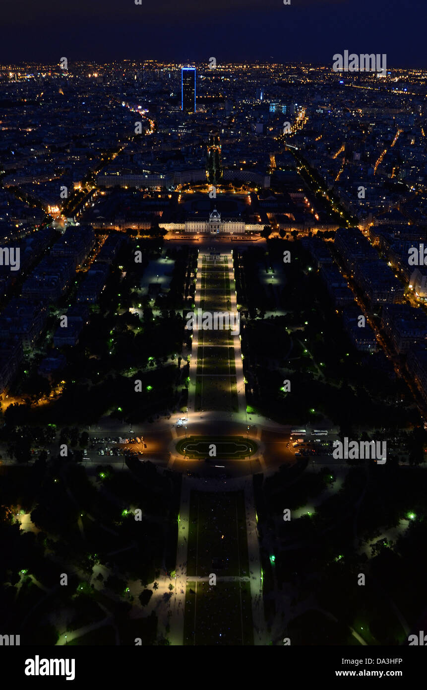 The Champ de Mars is a large public greenspace in Paris, France ...