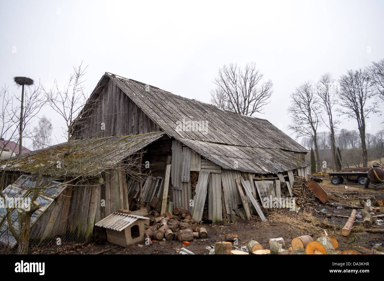 An old abandoned barn in rural depths Stock Photo - Alamy