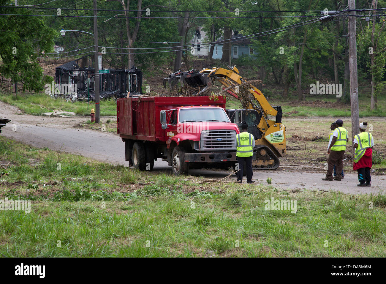 Detroit, Michigan - The Detroit Blight Authority cleans up 14 blocks of ...