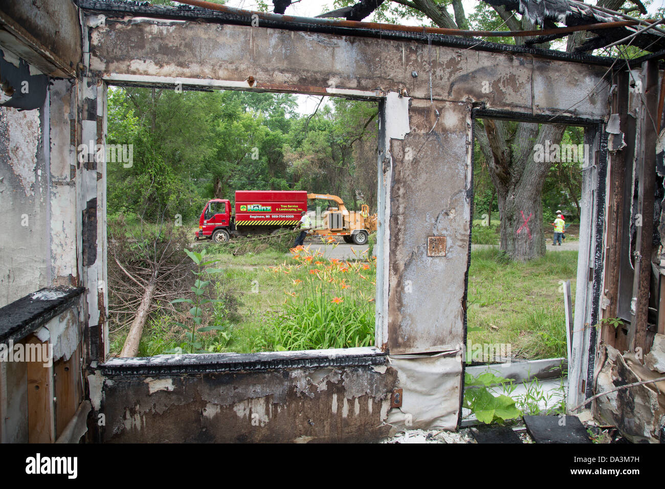 Detroit, Michigan - The Detroit Blight Authority cleans up 14 blocks of ...