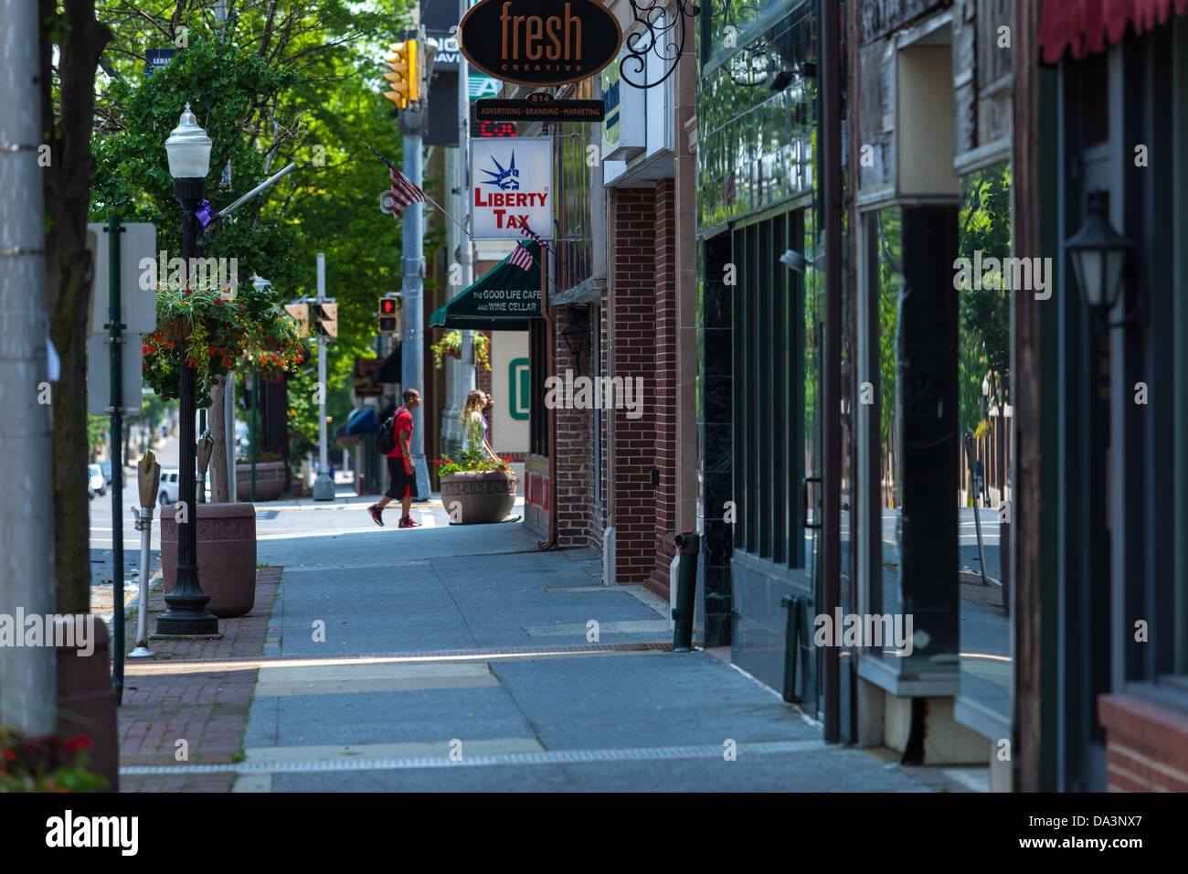 Lebanon city is the county seat of Lebanon County, PA Stock Photo - Alamy