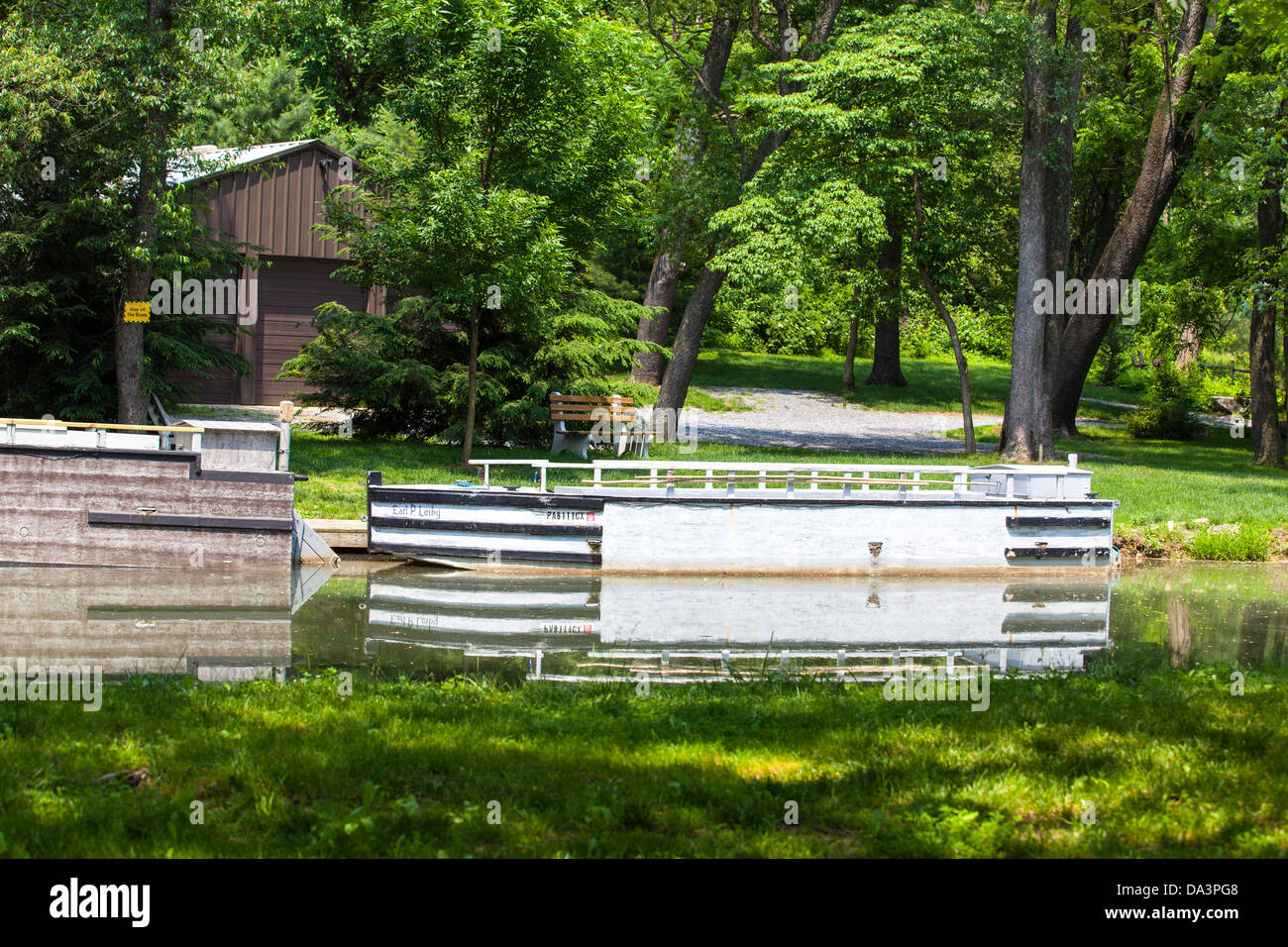 The Union Canal, a portion built near Lebanon, PA was a towpath canal ...