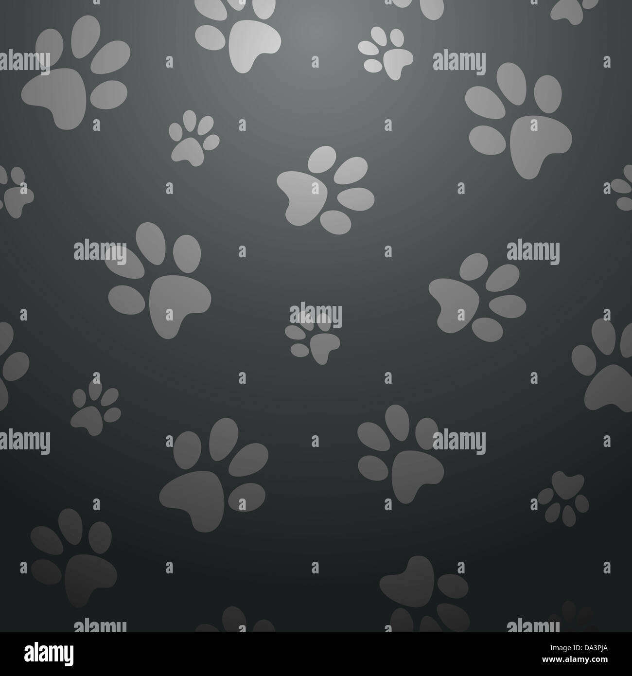 Dog footprint seamless pattern background. Vector illustration layered ...
